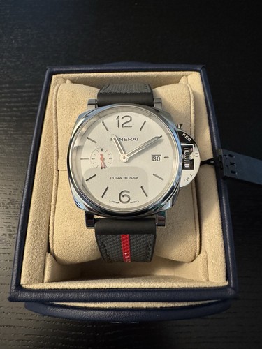 Panerai Luminor Due Luna Rossa White Dial Men's Watch PAM01381 - 8 Yr ...