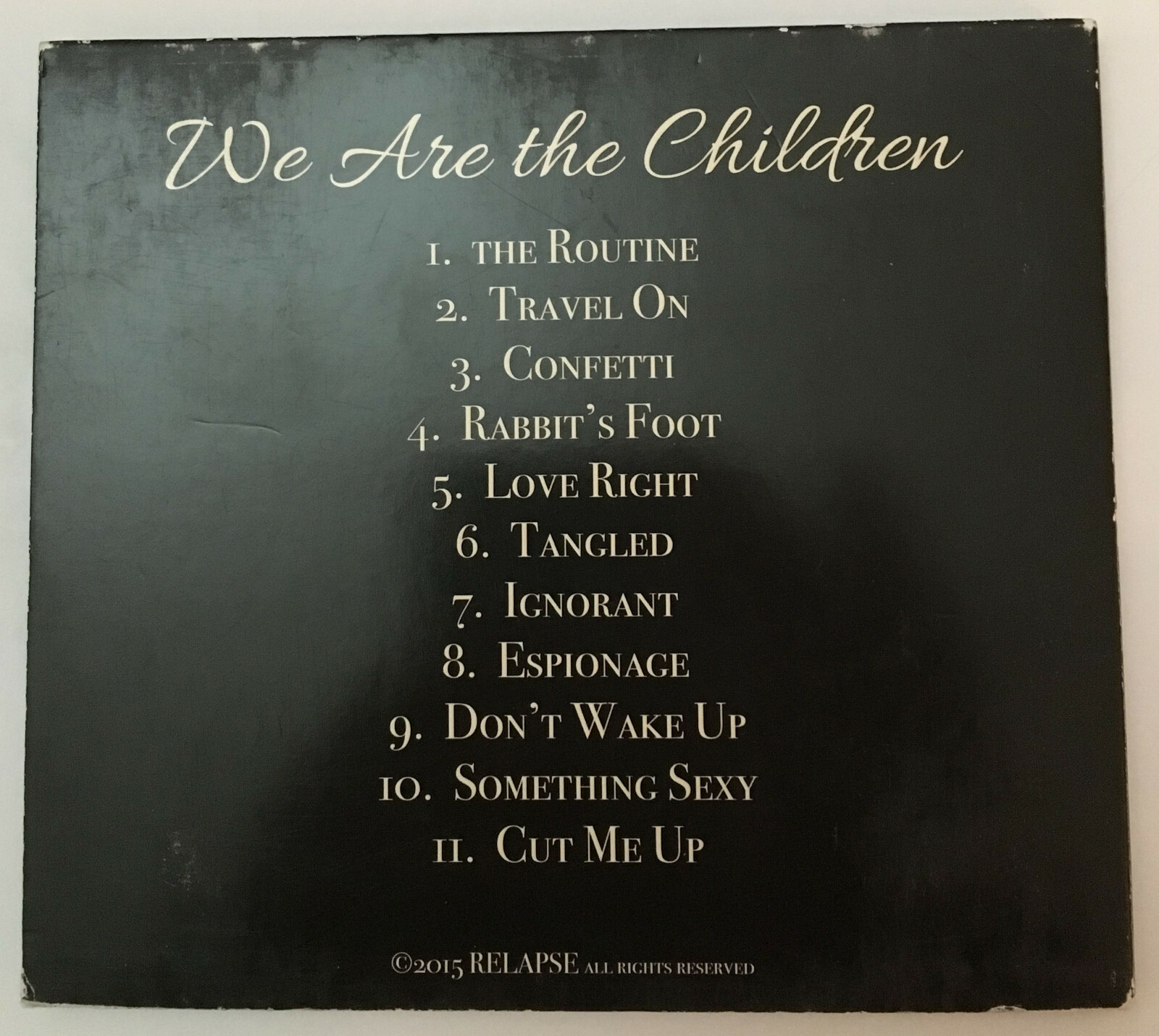 RELAPSE - We Are The Children CD (Zach Malosh / Phil Zigler / Ryan ...