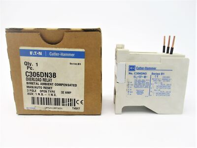 CUTLER HAMMER C306DN3B SER. B1 600VAC 32A NSMP | eBay