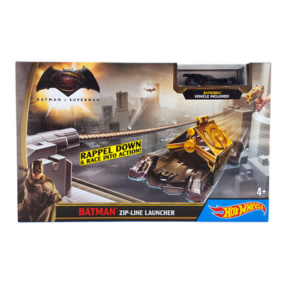 HOT WHEELS Batman Zip-Line Launcher Batman v Superman Batmobile DPL88 ...