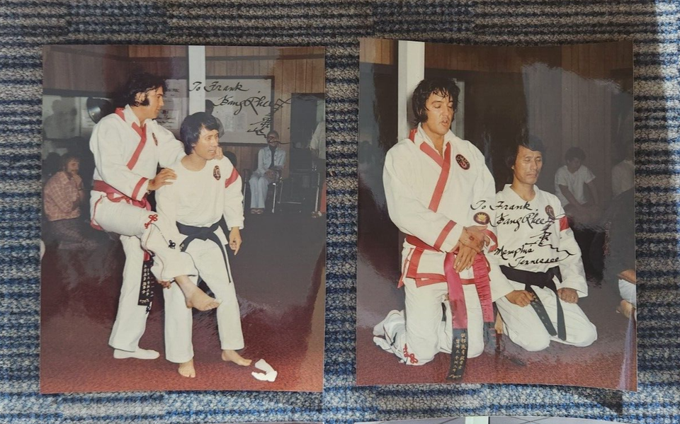 ELVIS PRESLEY KARATE INSTRUCTOR 4 Original KANG RHEE SIGNED 8x10 COLOR ...