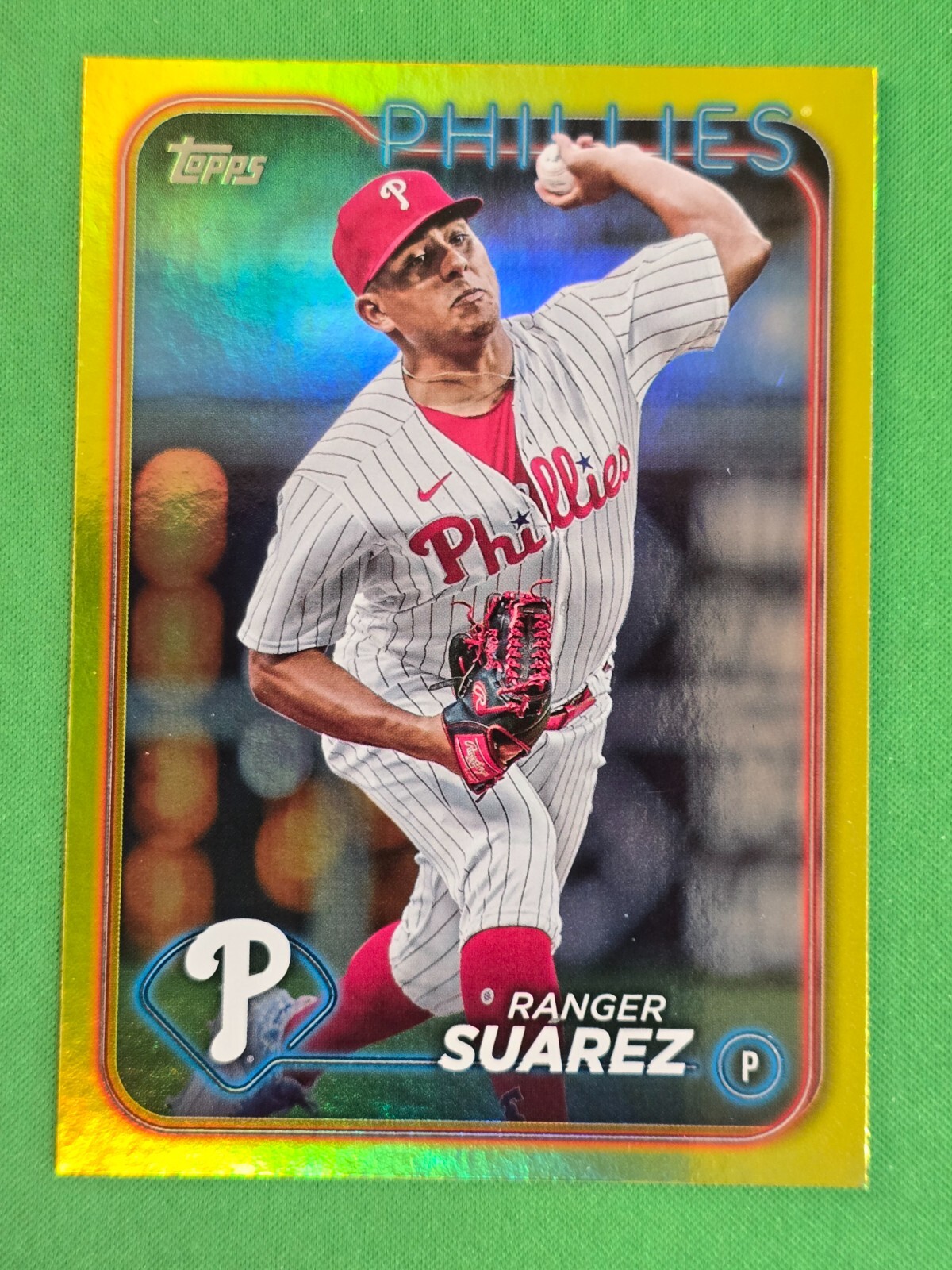 2024 Topps Series 1 #229 Ranger Suarez Hanger Exclusive Yellow Foil ...