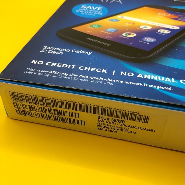 Samsung Galaxy J2 Dash SM-J260A - 16GB - Black (AT&T) (Single SIM) for ...