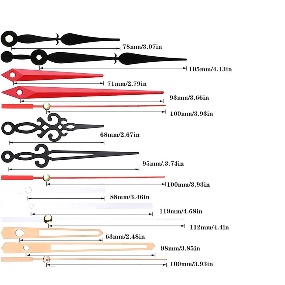 Clock Mechanisms Custom Clock Designs Easy Installation Kit Long Axis ...