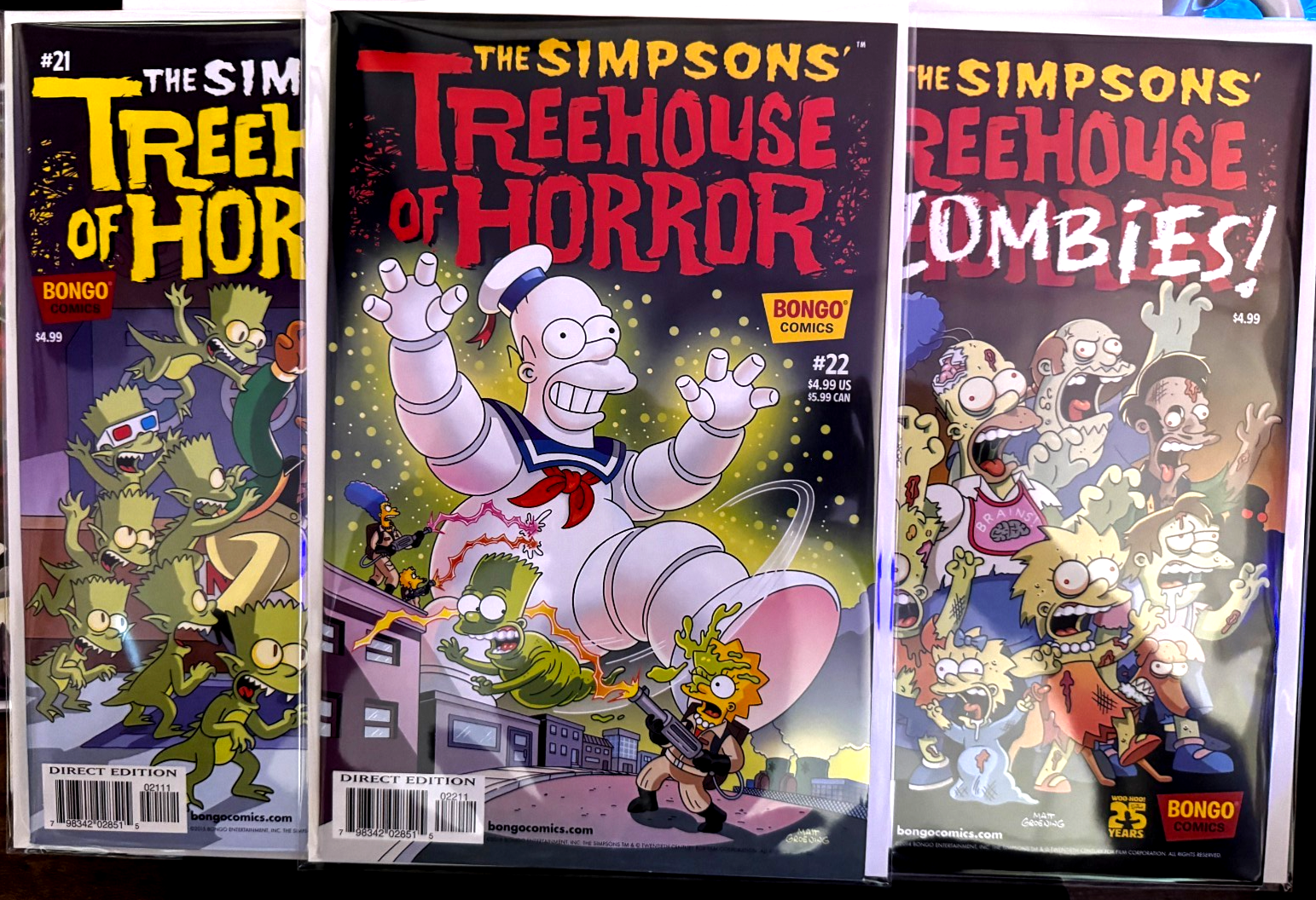 Simpsons Treehouse Of Horror Bongo Comics Zombies Ghostbusters | eBay