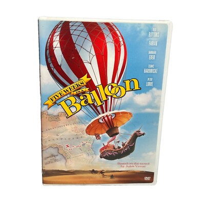 Five Weeks In A Balloon DVD 2012 1962 Movie Red Buttons Fabian Barbara ...