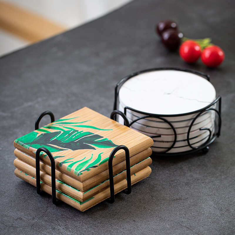 Coaster Holder Mat Storage Rack Silicone Table Mat Holder Kitchen ...