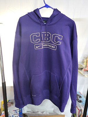 Nike, Therma-fit, Football, Hoodie, CBC, purple, New, XL, college, read ...