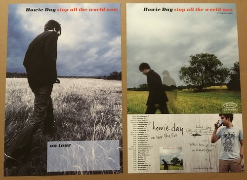 HOWIE DAY Rare 2003 DOUBLE SIDED PROMO TOUR POSTER FLAT for Stop CD ...