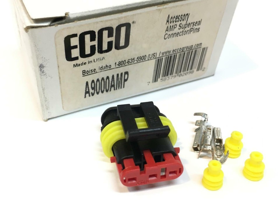 ECCO AMP Super-Seal Connector & Pins NEW IN BOX | eBay