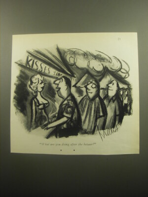 1959 Cartoon by Robert Kraus - What are you doing after the bazaar? | eBay