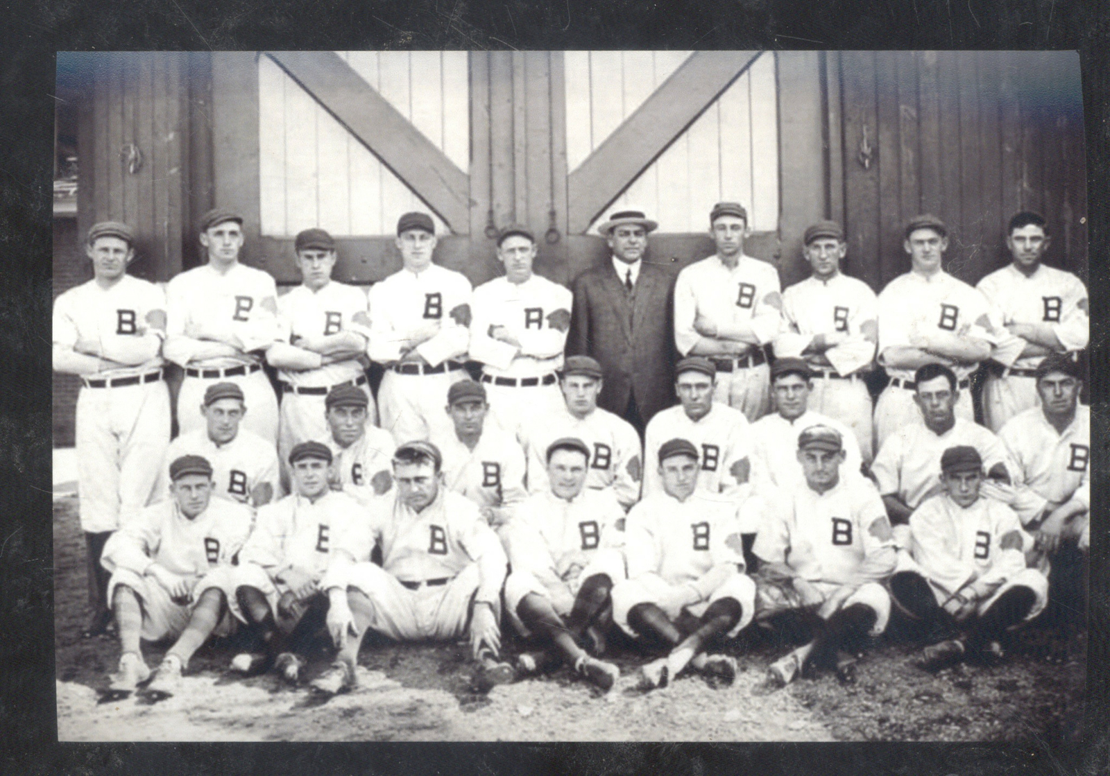 REAL PHOTO 1915 BOSTON BRAVES BASEBALL TEAM SPRING TRAINING POSTCARD ...
