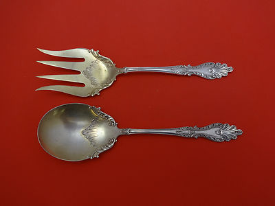 Raphael by Rogers & Hamilton Plate Silverplate Salad Set w/Goldwash | eBay