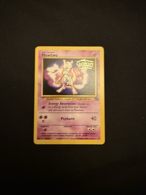 Pokemon 1999 Vintage Original Mewtwo Movie Promo Black Star #3 Near ...