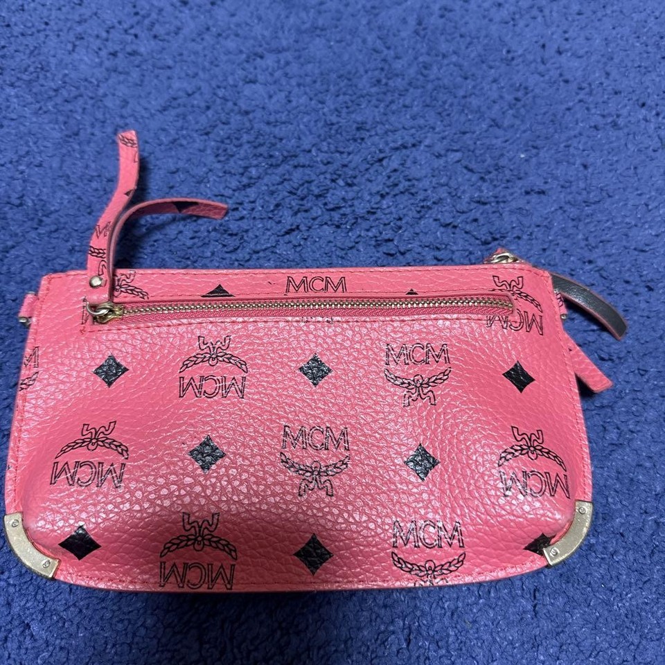 MCM Pink Coin Case Wallet Card Case | eBay