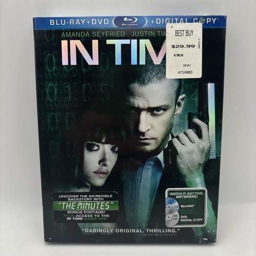 In Time [Blu-ray + DVD + Digital copy] With Slipcover Justin Timberlake ...
