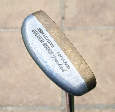 Vintage John Letters Golden Goose Mallet Putter 35.5" Steel Shaft Right ...