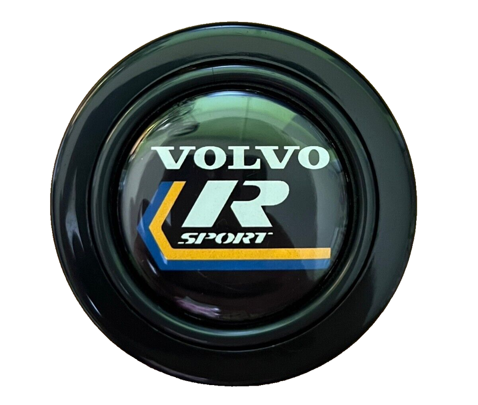VOLVO R Sport Logo Horn Button for SPARCO OMP MOMO NARDI Steering Wheel ...