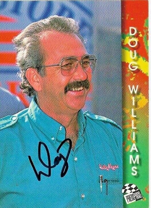 DOUG WILLIAMS signed 1994 PRESS PASS trading card NASCAR #105 | eBay