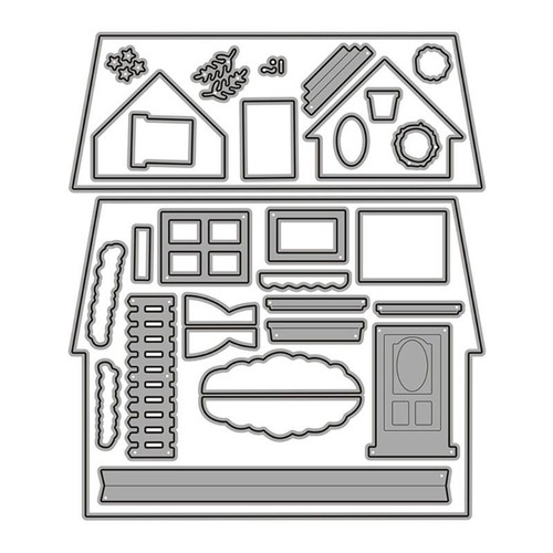 House Metal Die Cuts Stencil for DIY Scrapbooking Journaling ...