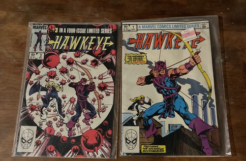 Marvel Comics Hawkeye Issue 1, 3, 4 (1983) | eBay