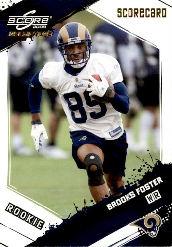 2009 Score Inscriptions Scorecard #319 Brooks Foster /50 | eBay