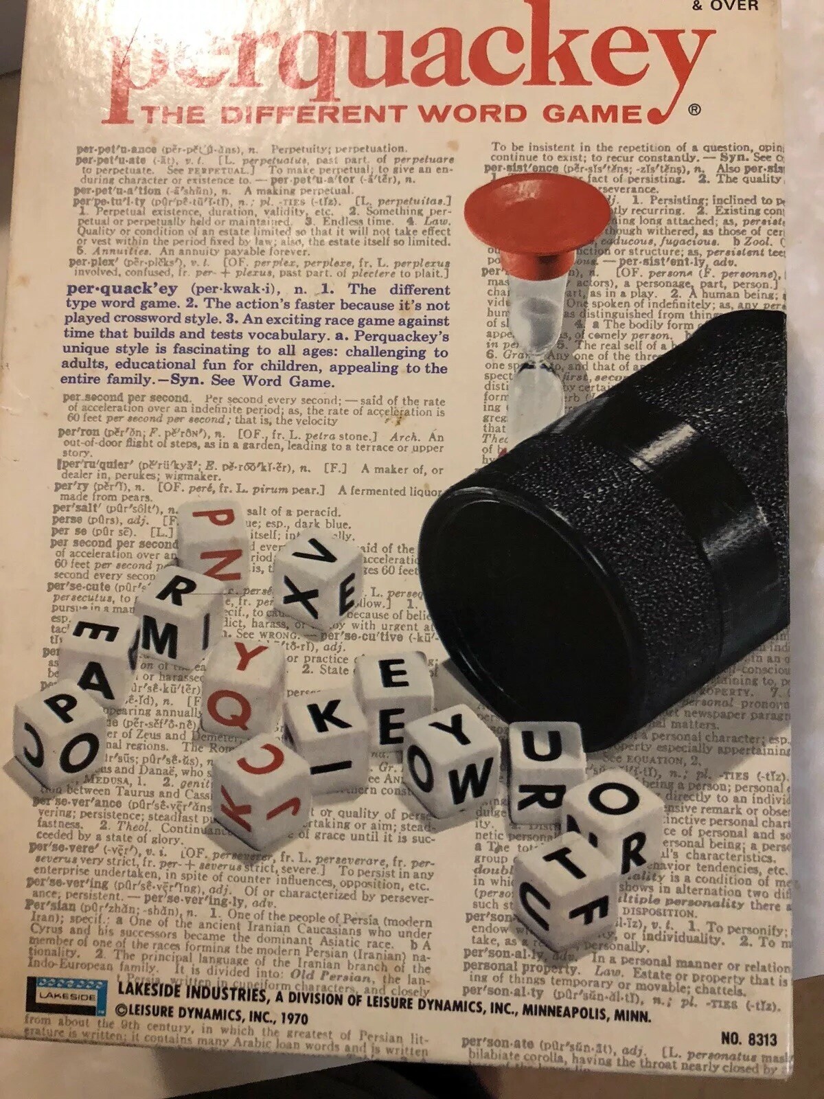 Perquackey The Different Word Game vintage Lakeside Industries 1970 ...