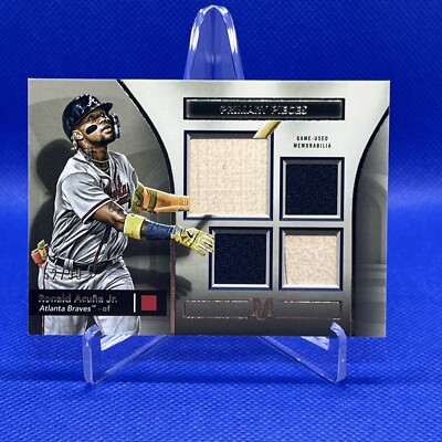 2024 Topps Museum Collection Ronald Acuna JR Game Used Quad Relic 52/99 ...