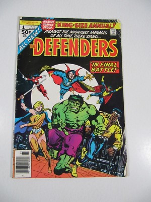 The Defenders Annual #1 (Marvel Comics 1976) Hulk;Dr Strange;Luke Cage ...