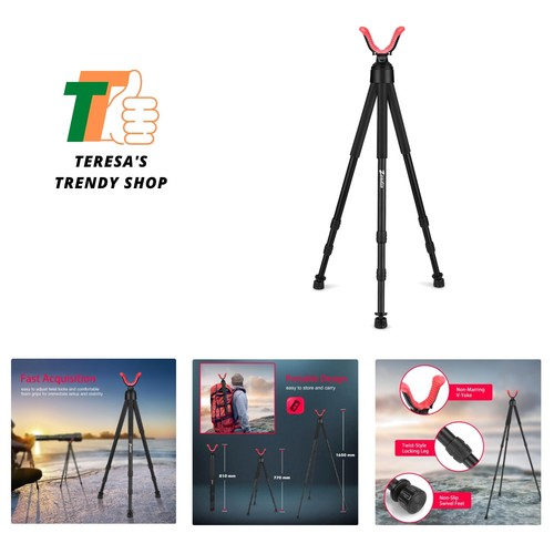 Tripod Rest with High Density Foam Grip, Twist-Style Locking Leg, and ...