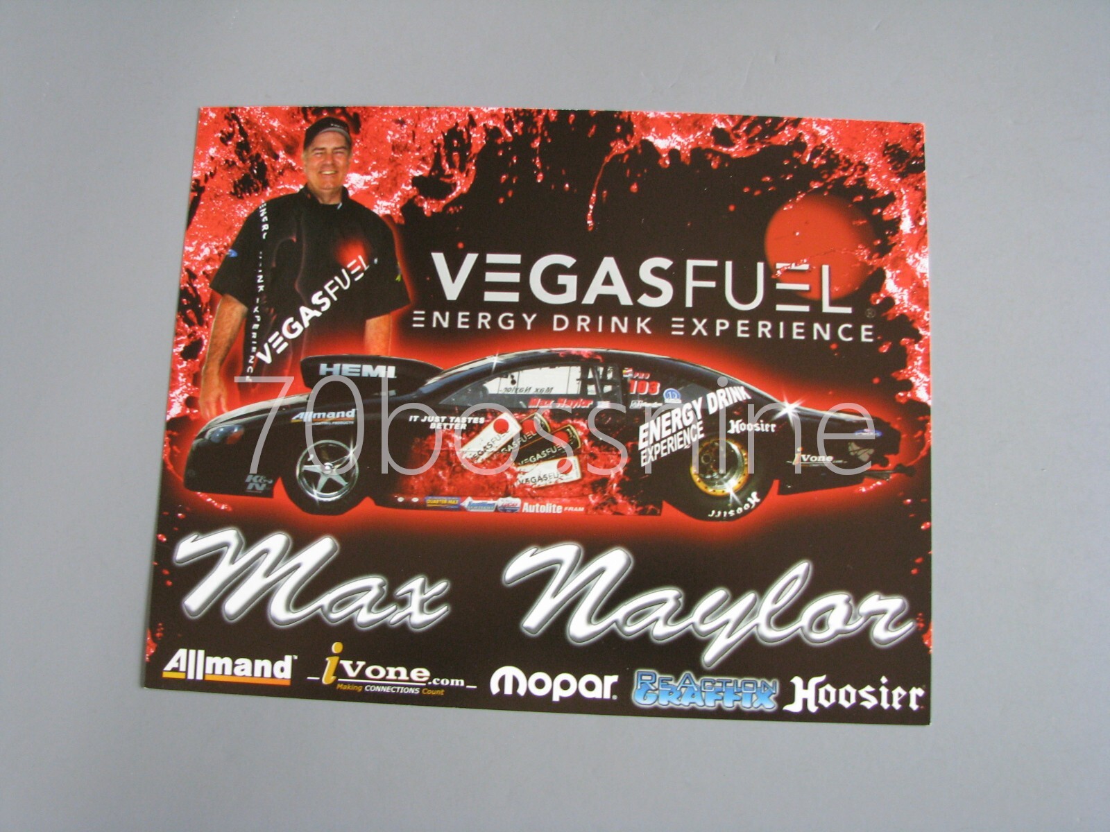MAX NAYLOR VEGAS FUEL PRO STOCK DODGE 8x10 NHRA DRAG RACING HANDOUT | eBay