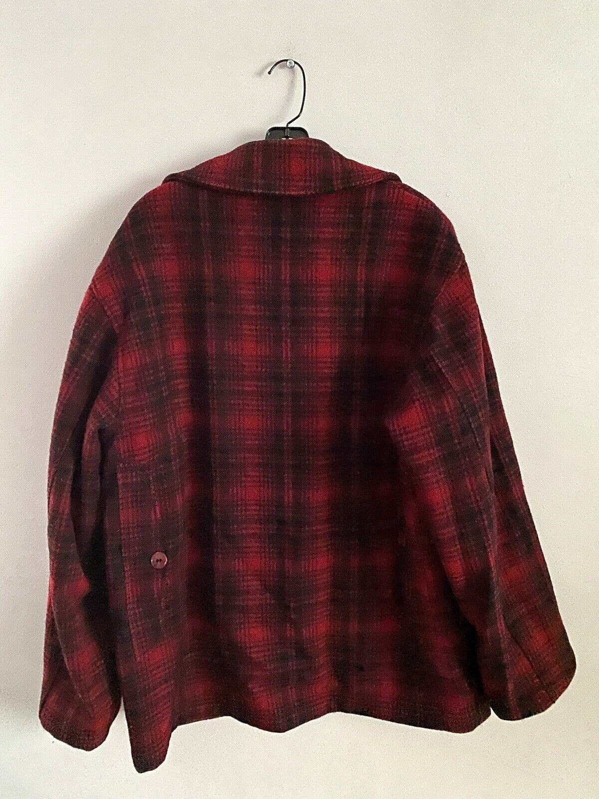 Vintage Woolrich Mackinaw Buffalo Wool Hunting Jacket Lined Heavy Red ...