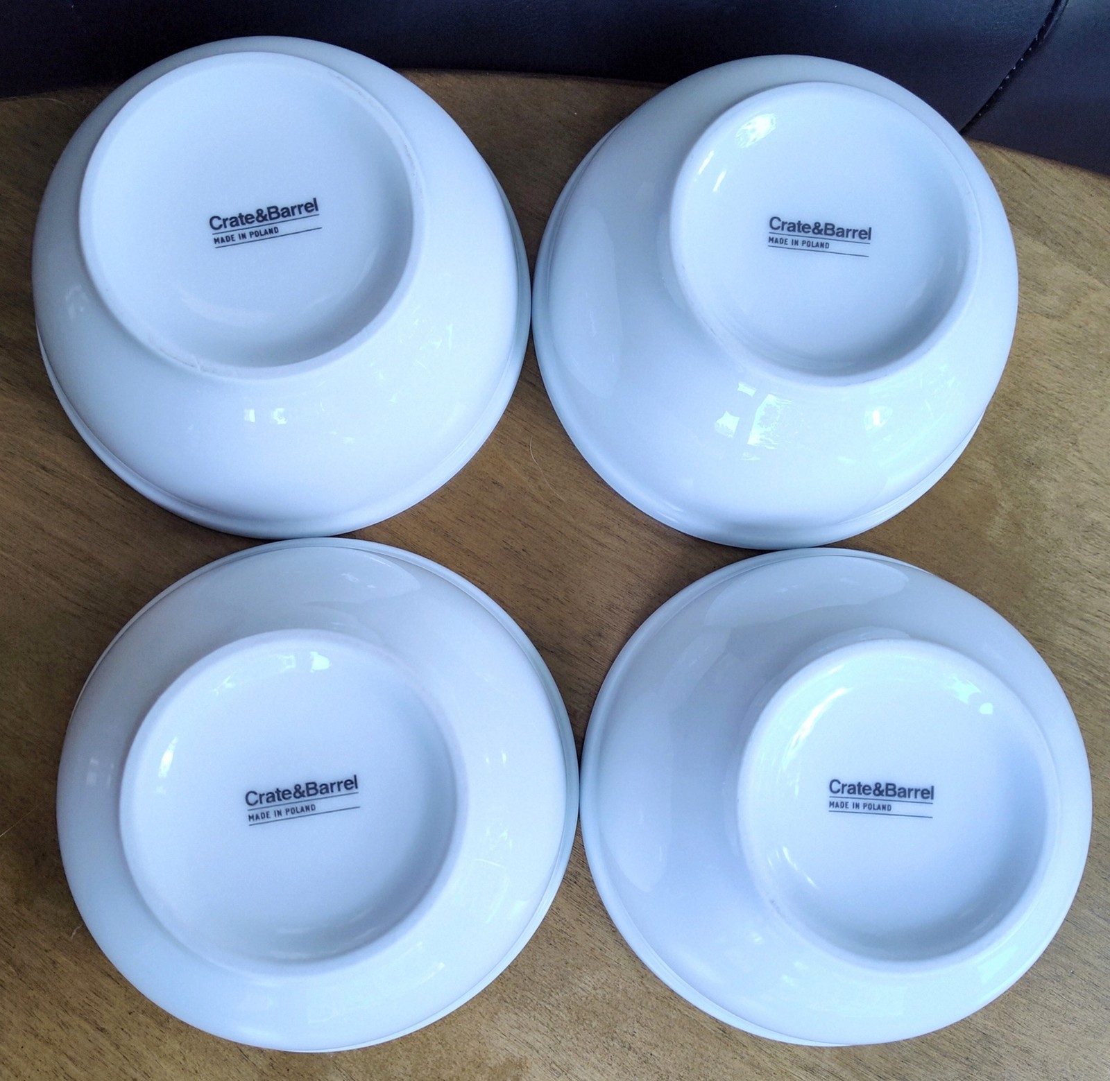 Crate & Barrel DINER White Bowls 5.75” All Purpose Poland -Set of 4 ...