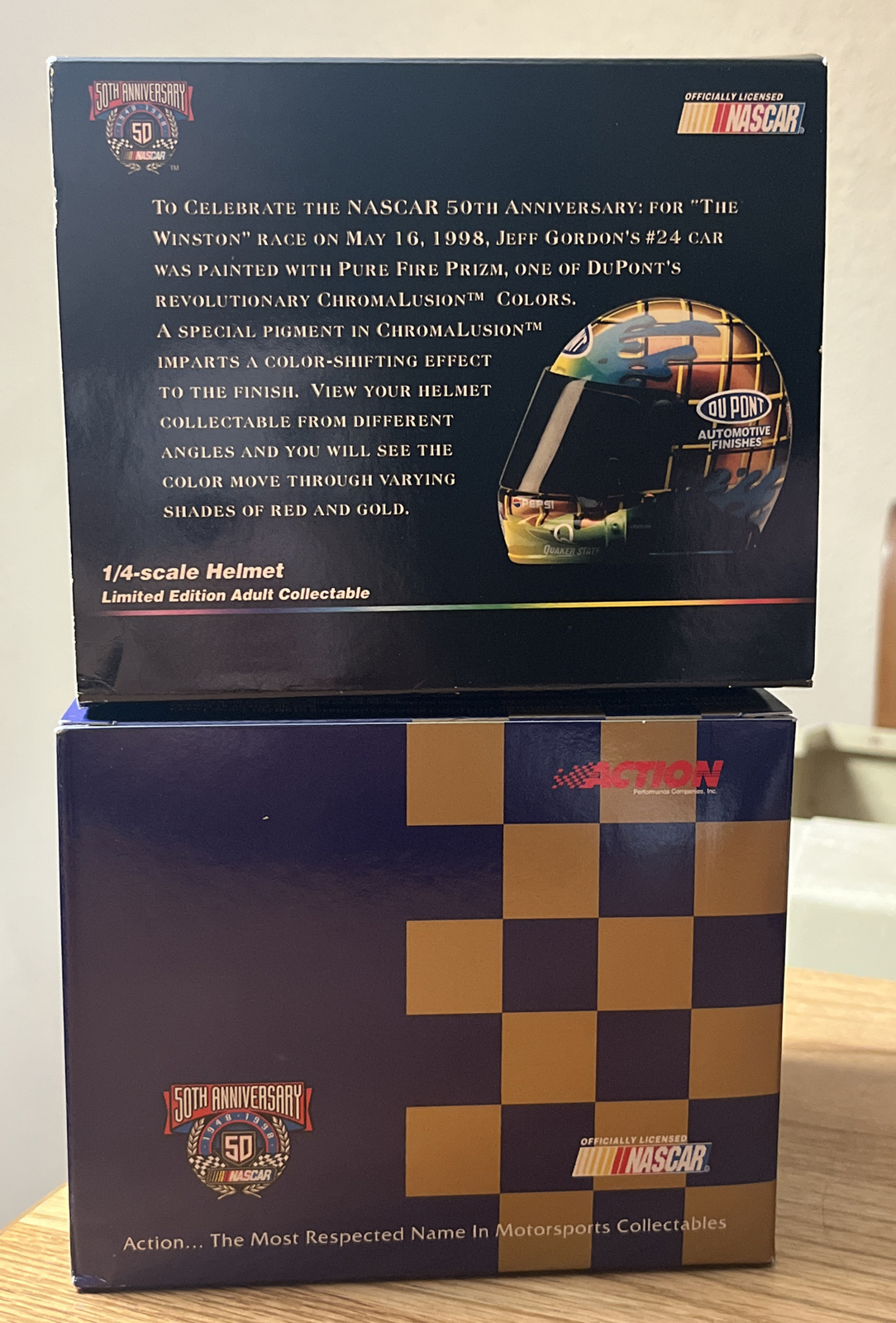 Jeff Gordon 1998 Chromalusion 1/4 Scale Helmet Action NASCAR | eBay