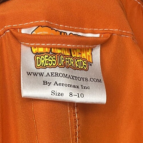 NASA Orange Space Commander Costume for Boys & Girls Child Size 8-10 | eBay