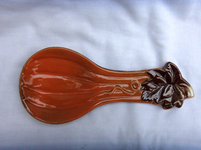 QUALITY PUMPKIN SPOON REST POTTERY MAKE , FALL HALLOWEEN DECOR | eBay