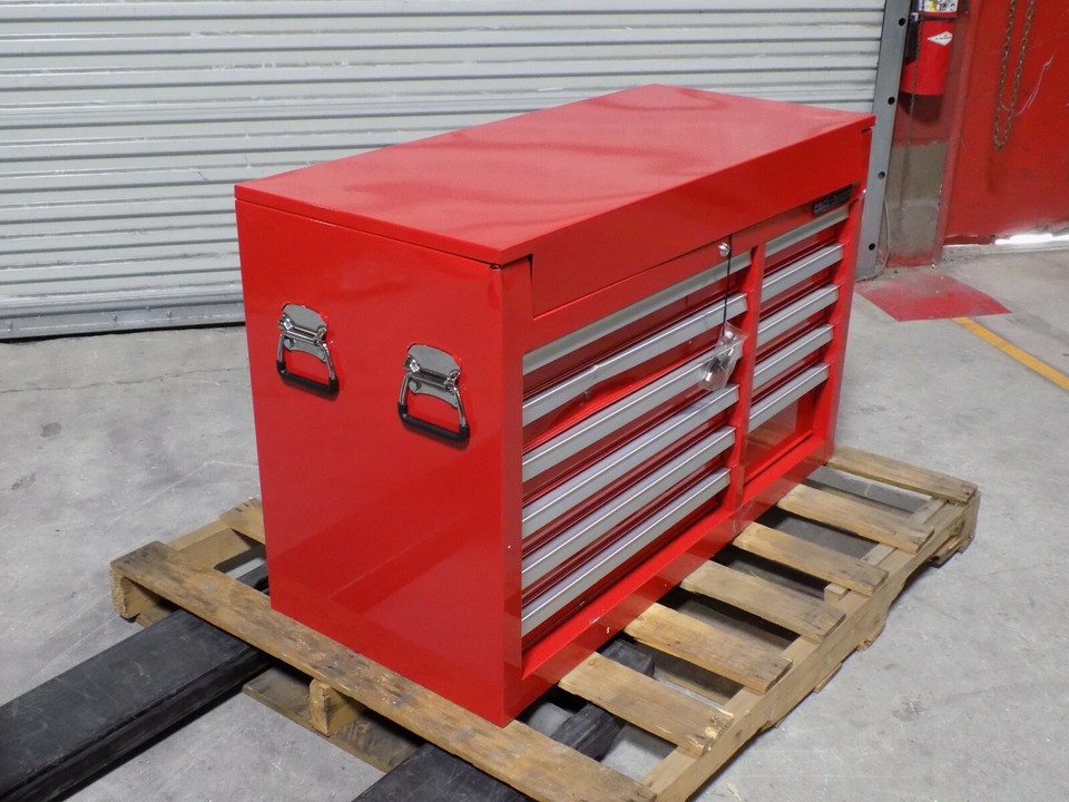 Pro Source Top Chest Tool Box 11 Drawer 41 x 18 x 26 Steel Red SCRATCH ...