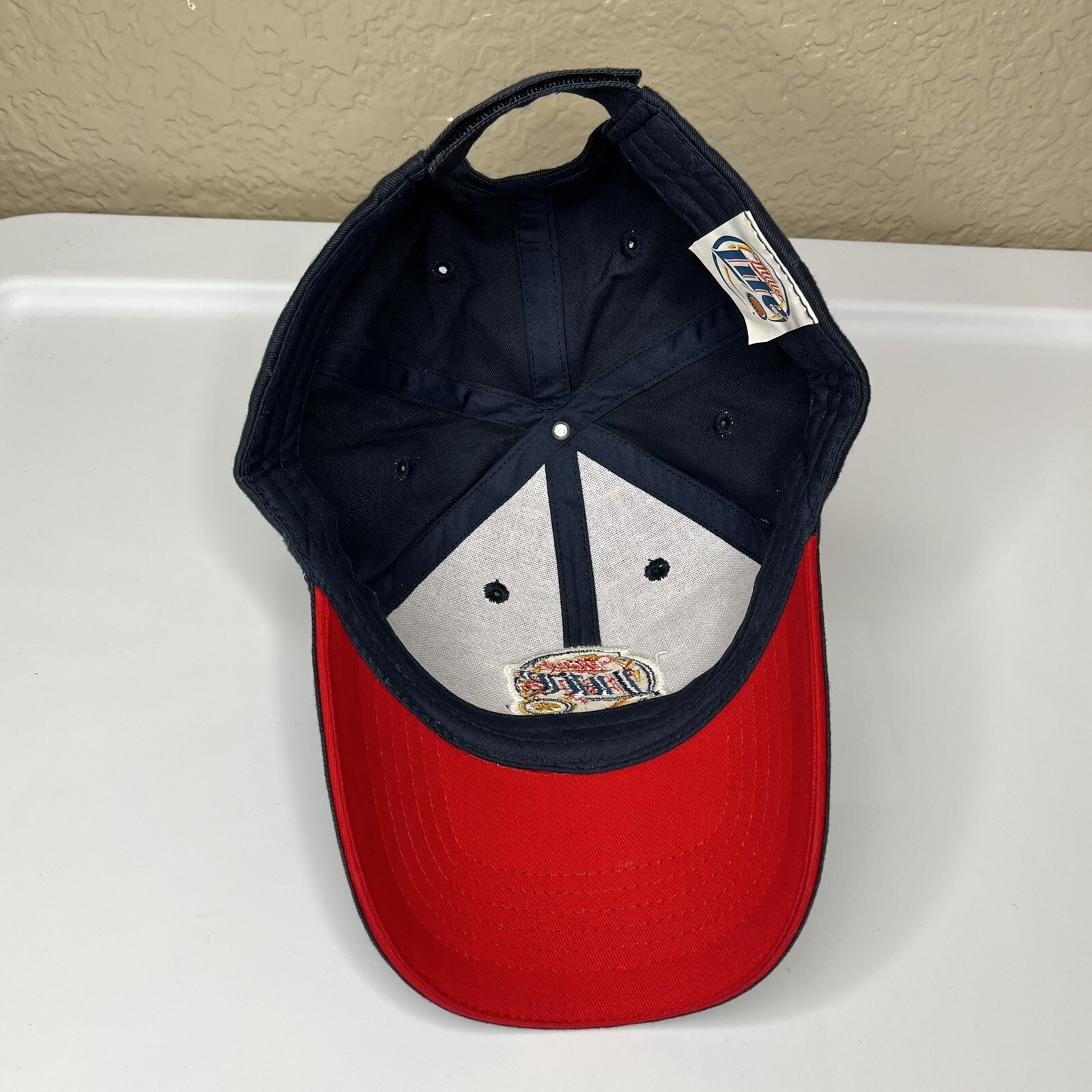 Miller Lite Beer Drinking Cap Navy Blue ACME Adjustab… - Gem