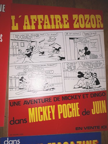 AFFICHE PROMO MICKEY POCHE L'AFFAIRE ZOZOR | eBay
