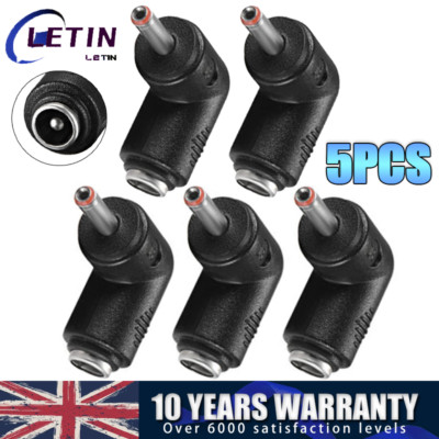 Right-Angled DC Socket Power Connector Adapter Plug 2.1 X 5.5mm To 3.5 ...