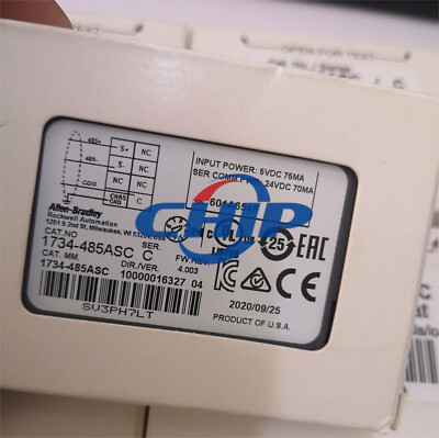 ALLEN-BRADLEY 1734-485ASC INPUT:5VDC 75mA SER COMM PWR:24VDC 70mA NEW ...
