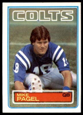 1983 Topps Mike Pagel Rookie Baltimore Colts #215 | eBay