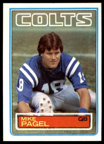 1983 Topps Mike Pagel Rookie Baltimore Colts #215 | eBay