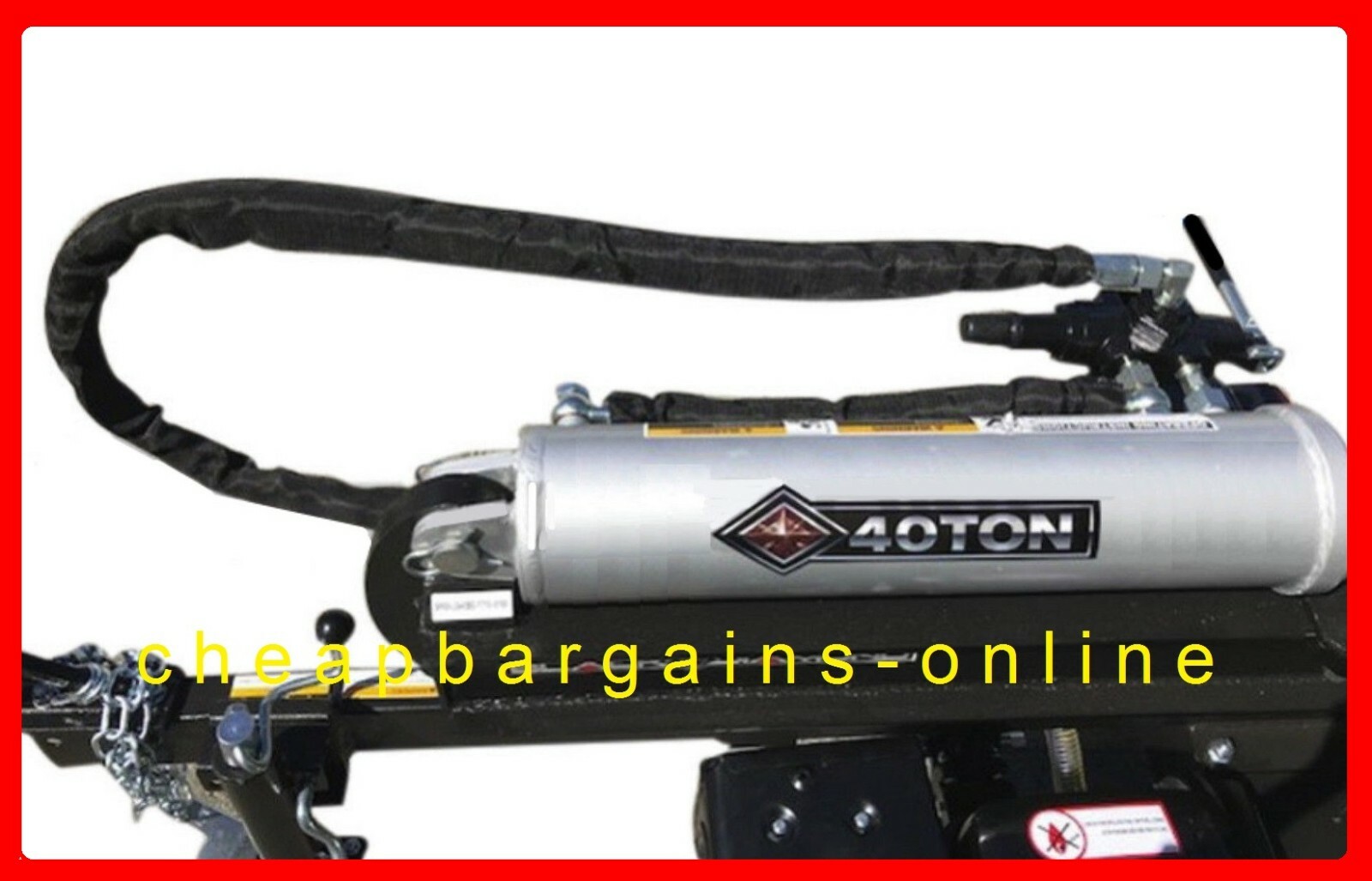 40 TON HYDRAULIC LOG SPLITTER 13hp PETROL ENGINE MILLERS FALLS #1 WOOD ...