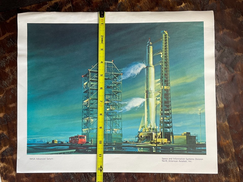 1960s NASA Spacecrafts Apollo-Minuteman ICBM- 15"x12" Color Prints-Lot ...