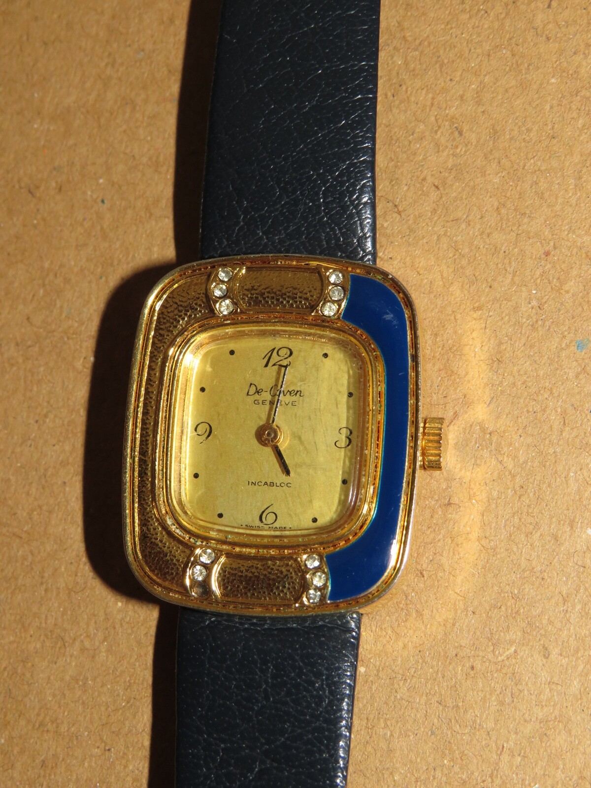 DE-COVEN GENEVE Vintage Swiss Gold Plated Ladies Wristwatch 17 Jewelry ...