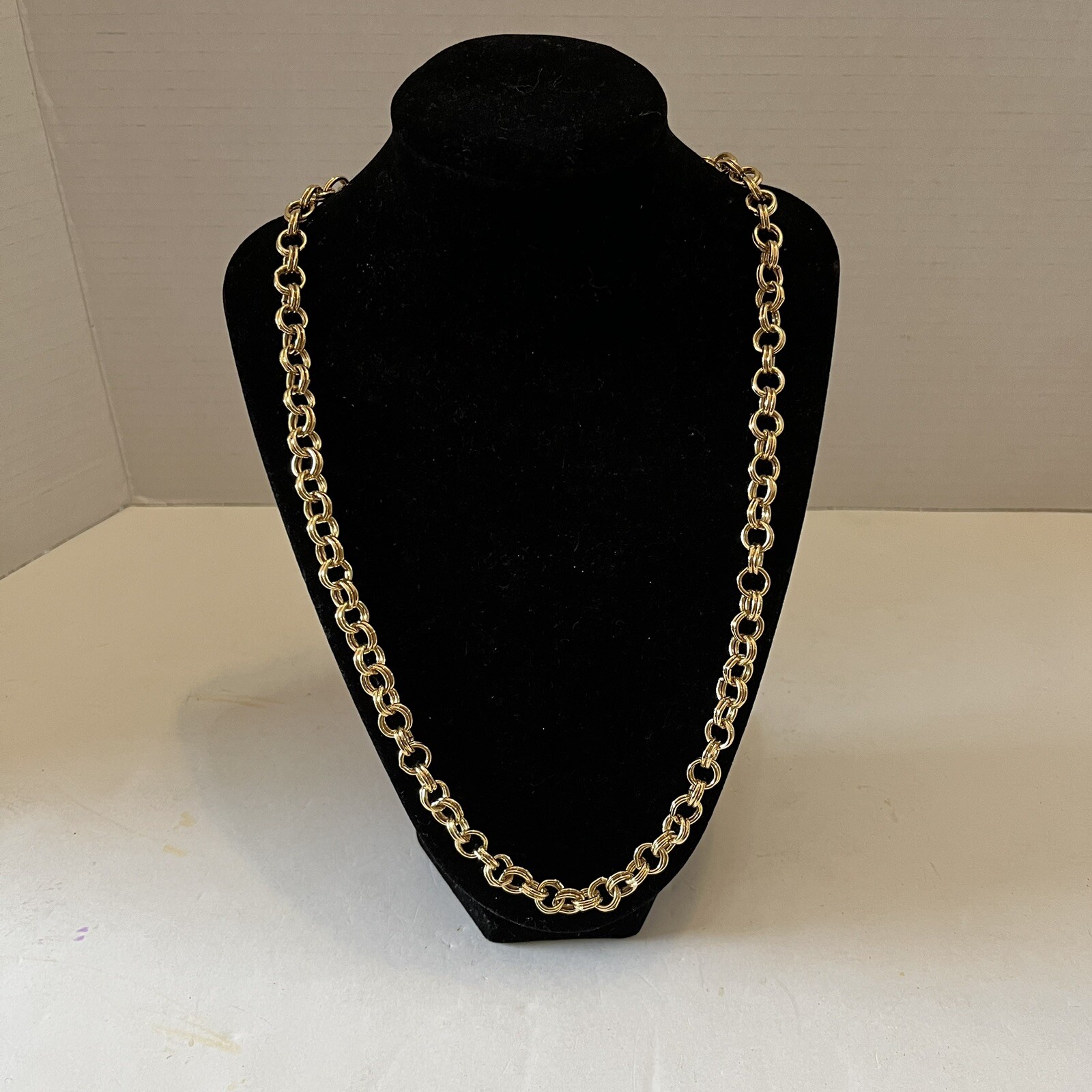 Vintage stamped SARAH COVENTRY Thick Chain Link Neckl… - Gem