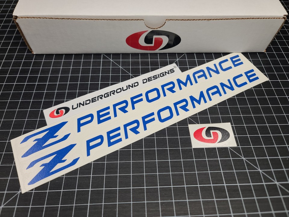 Z PERFORMANCE Decals (2pk) Racing Hood Fender Stickers Fits Nissan Z ...