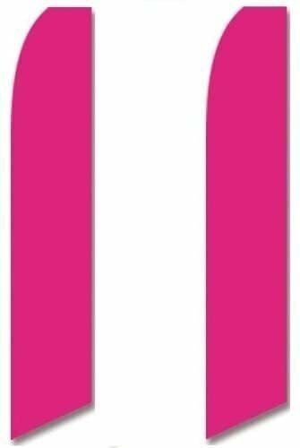 2 (Two) Pack Tall Swooper Flags Hot Pink Fuschia Solid Plain Color | eBay