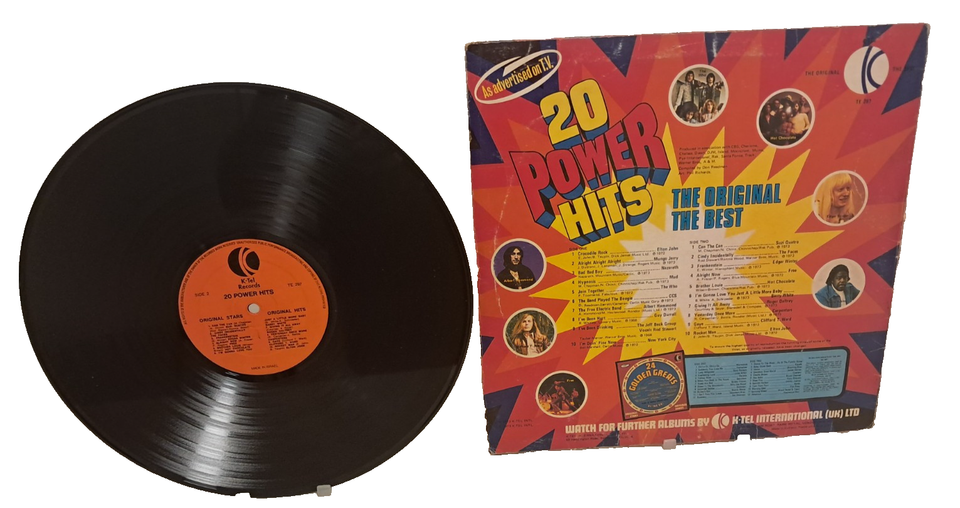 VARIOUS ARTISTS - 20 POWER HITS VINYL LP K-TEL TE 297 1973 £6.99 VINYL ...